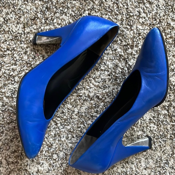 Charles Jourdan | Shoes | Charles Jordan Blue Heels | Poshmark